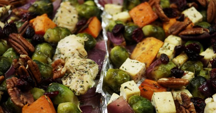 Fall Harvest Protein & Veggies Sheet Pan Dinner - Forkly