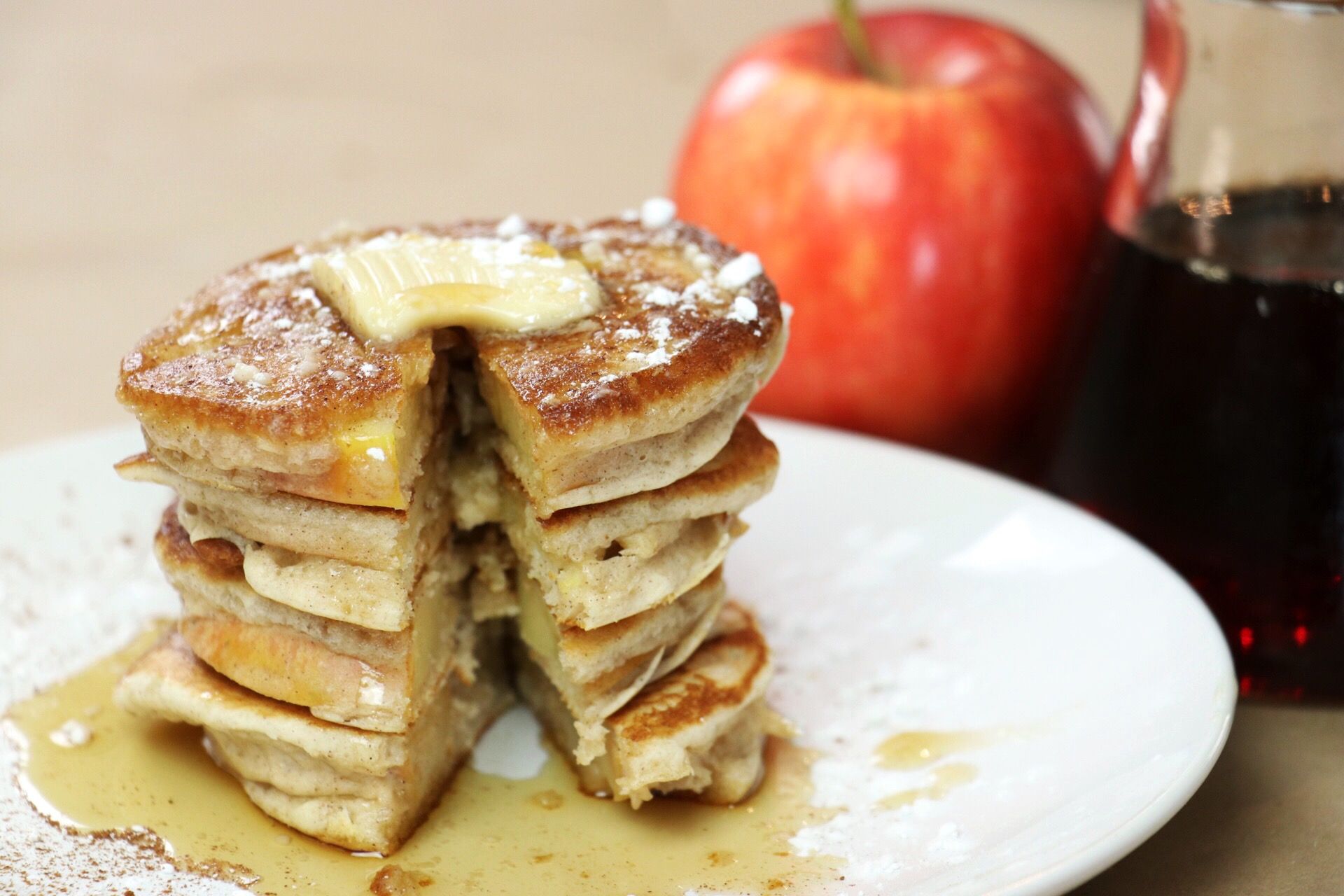 Cinnamon Apple Ring Pancakes - Forkly
