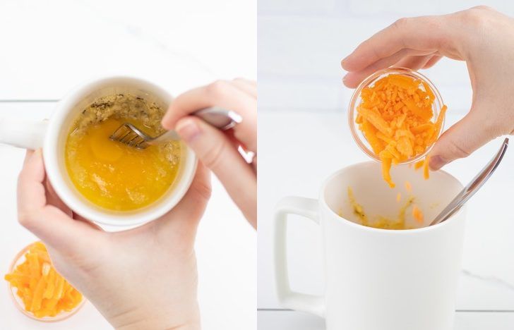 One-Minute Keto Cheesy Garlic Mug Bread - Forkly