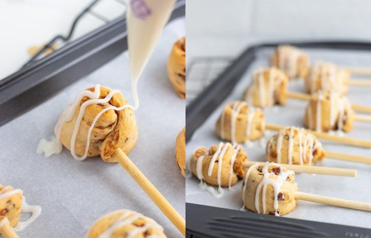 Super Simple Mini Cinnamon Bun Pops - Forkly