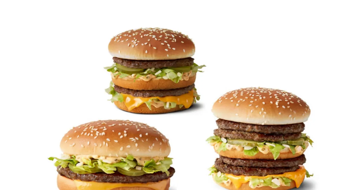 McDonald's Now Offers The Big Mac Burger In 3 Sizes - Forkly