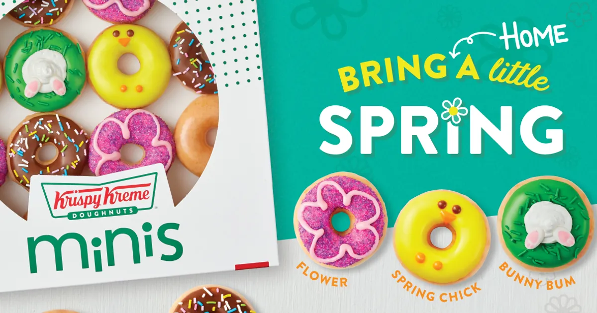 Krispy Kreme Unveils 3 New Mini Spring Doughnuts - Forkly