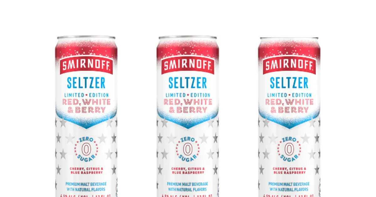 Smirnoff Unveils New Hard Smirnoff Seltzer Red, White, And Berry Just ...